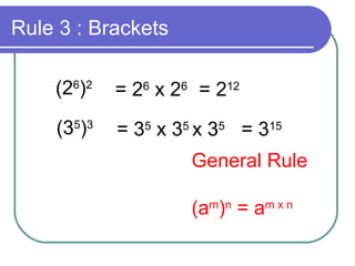 Laws of indices | PPT