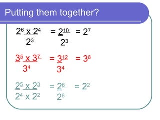 Laws of indices | PPT