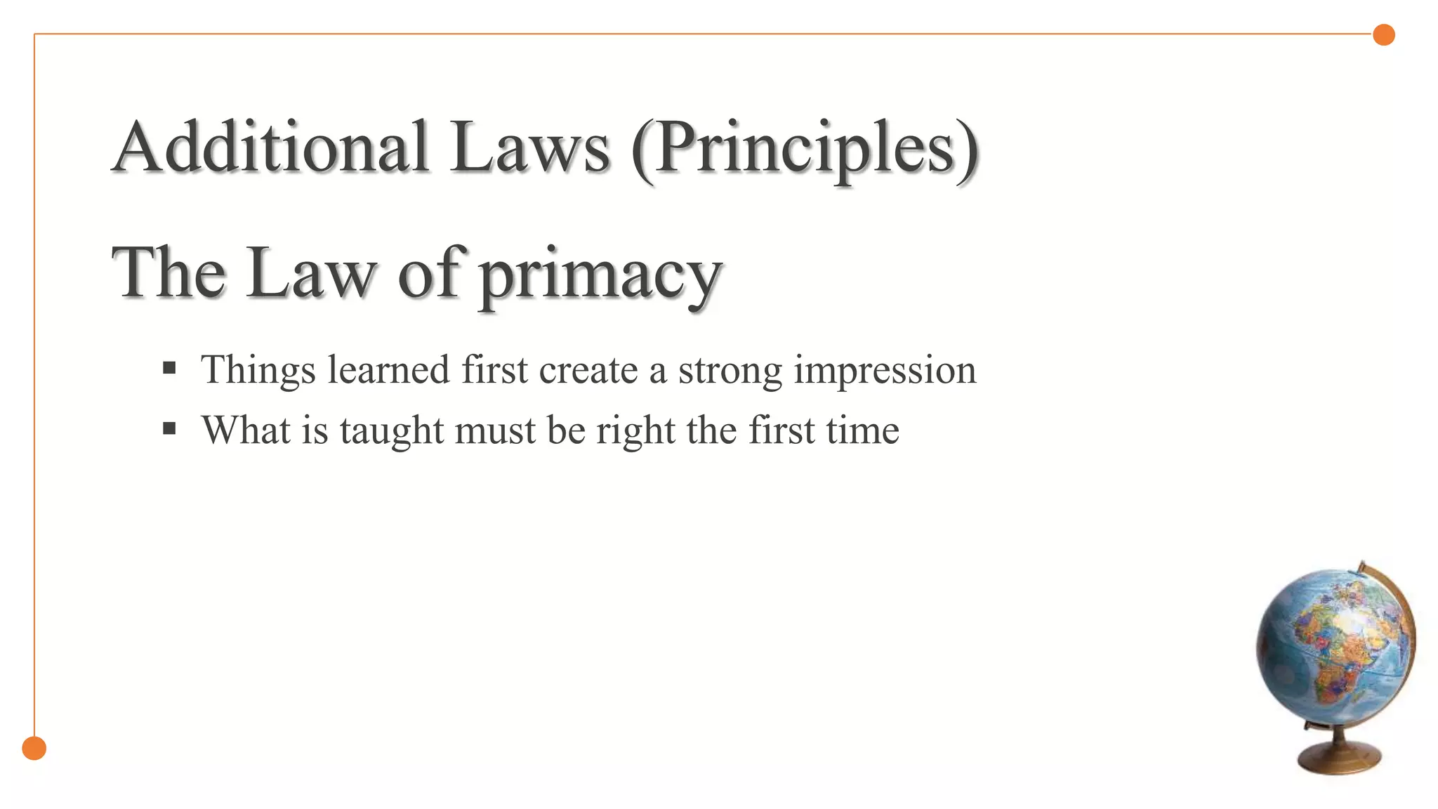 Laws of Learning | PPTX