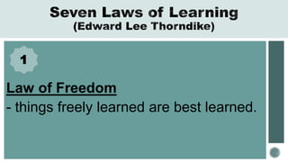 Laws of Learning | PPT