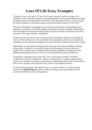 Laws Of Life Essay Examples.pdf