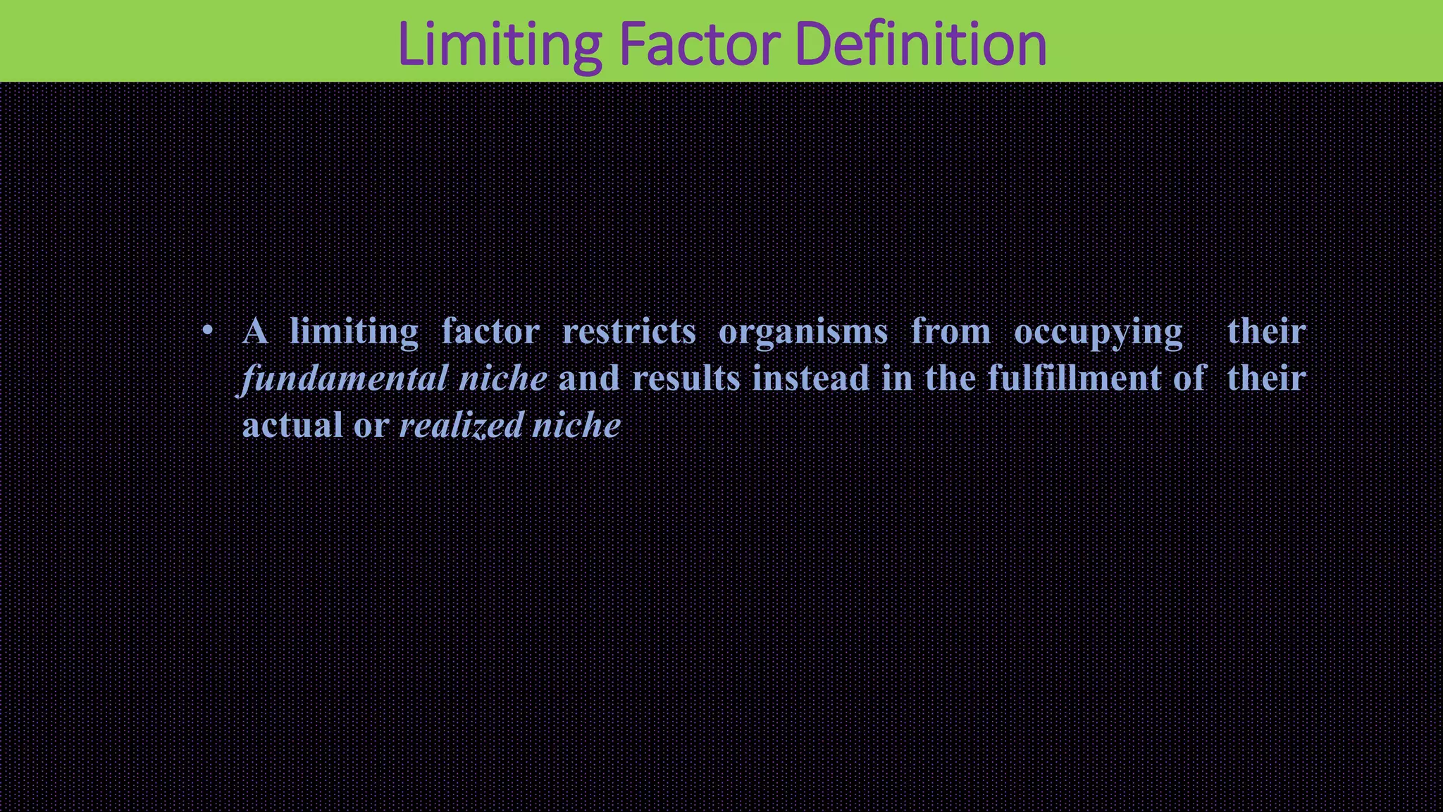 Laws of limiting factors | PPTX