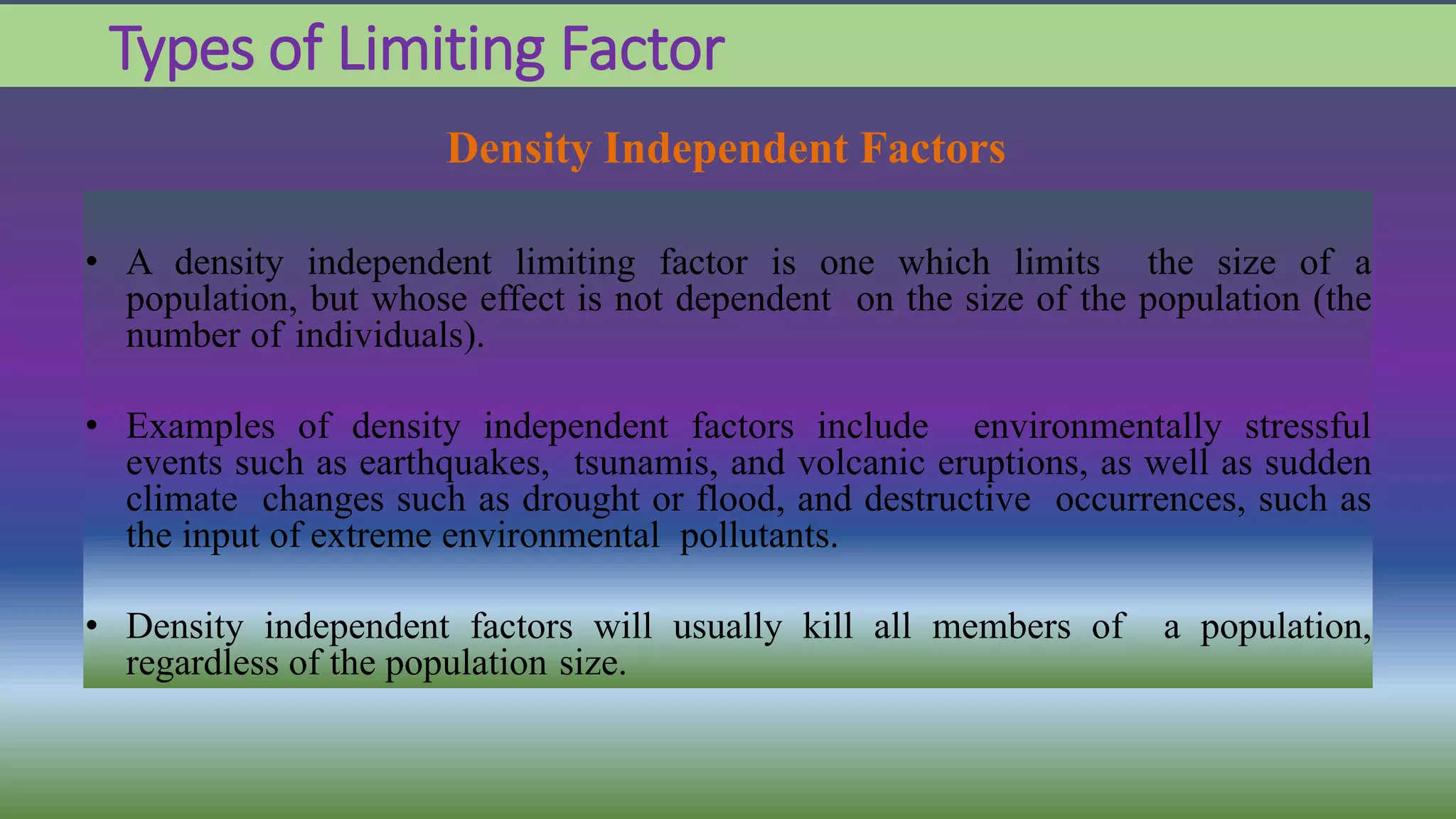 Laws of limiting factors | PPTX