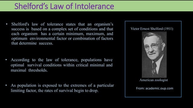 Laws of limiting factors | PPTX | Geography | Science