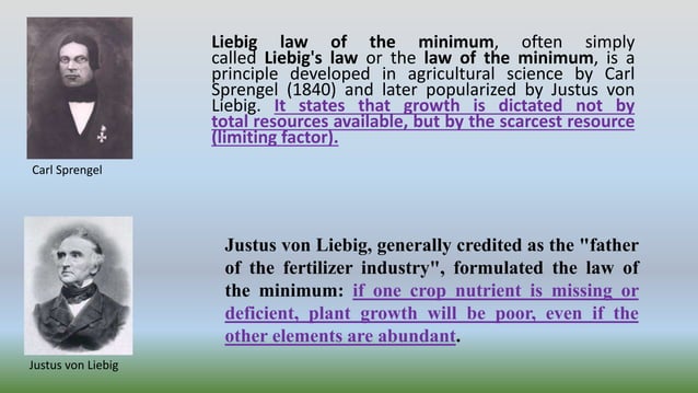Laws of limiting factors | PPTX | Geography | Science
