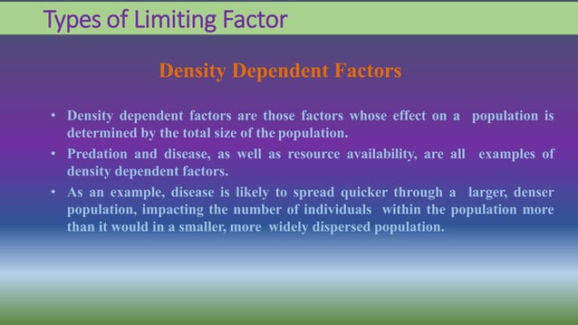 Laws of limiting factors | PPTX | Geography | Science