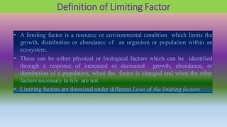 Limiting Factor Ecology