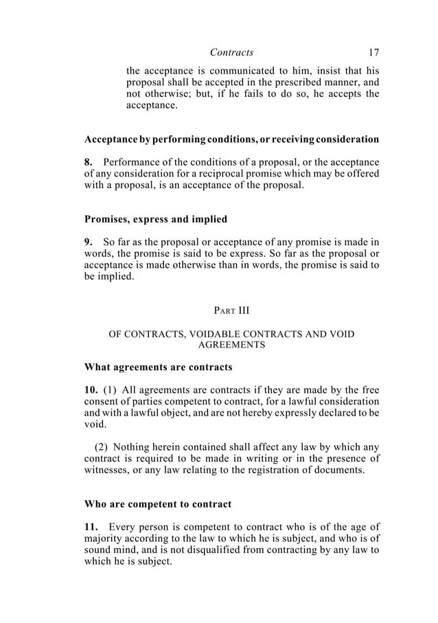 Laws of Malaysia Contract Act 1950 | PDF