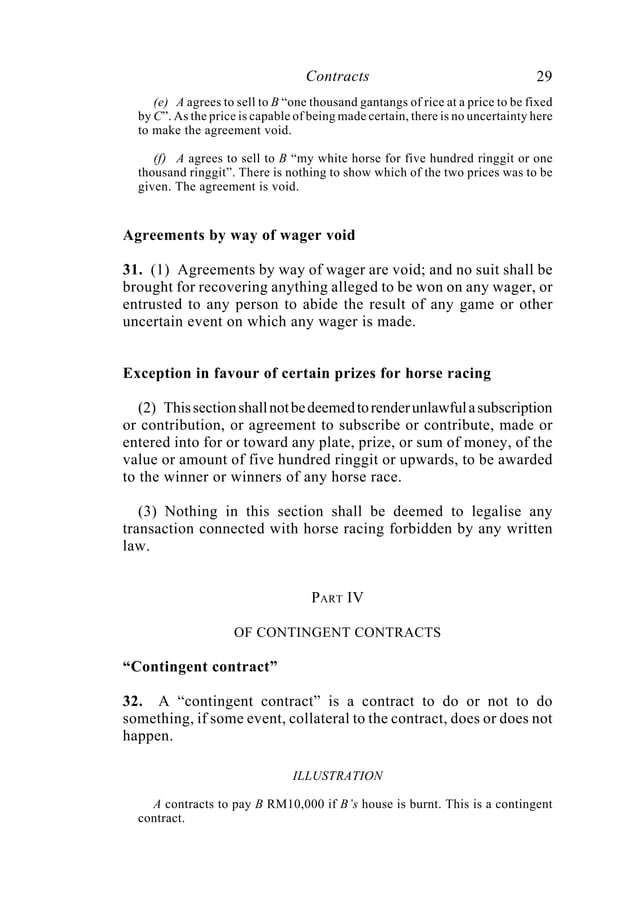 Laws of Malaysia Contract Act 1950 | PDF