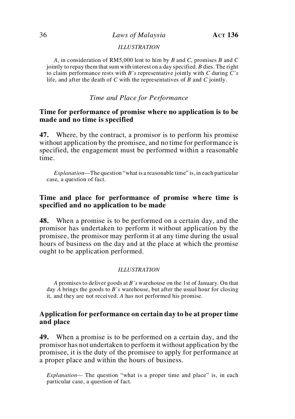 Laws of Malaysia Contract Act 1950