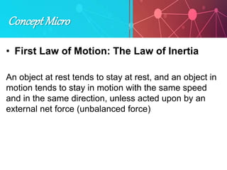 First Law of Motion- Law of Inertia | PPTX