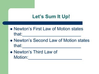 Laws of motion.slides | PPTX