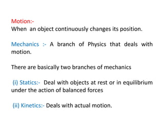 Laws of Motion | PPTX
