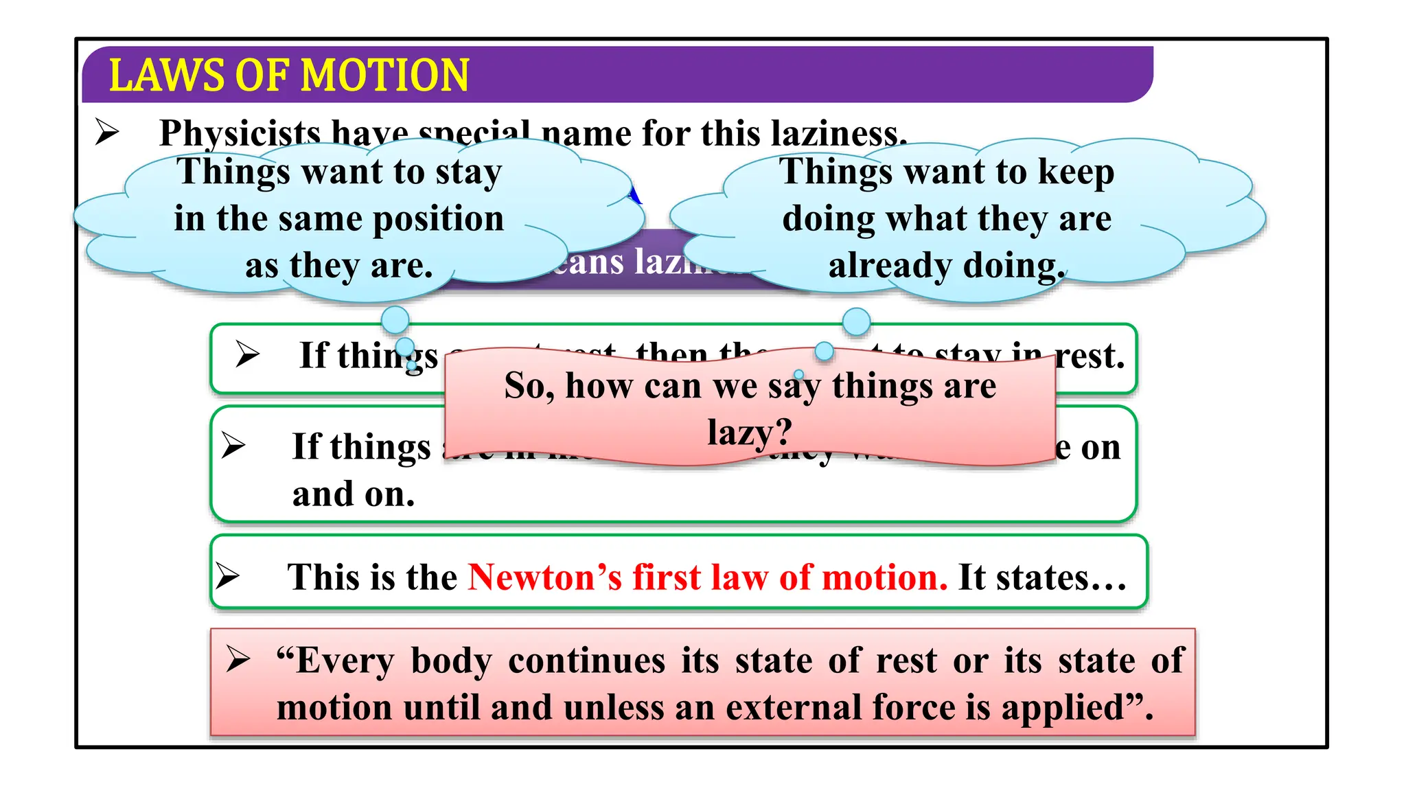 LAWS OF MOTION class 11th physics theory.pptx
