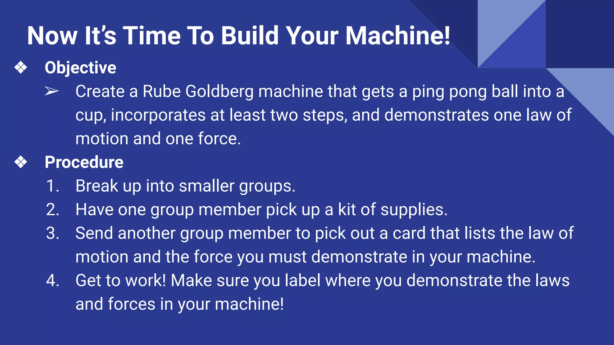laws of motion and rube goldberg machines | PDF