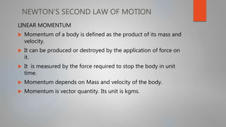 Laws of mtion | PPTX