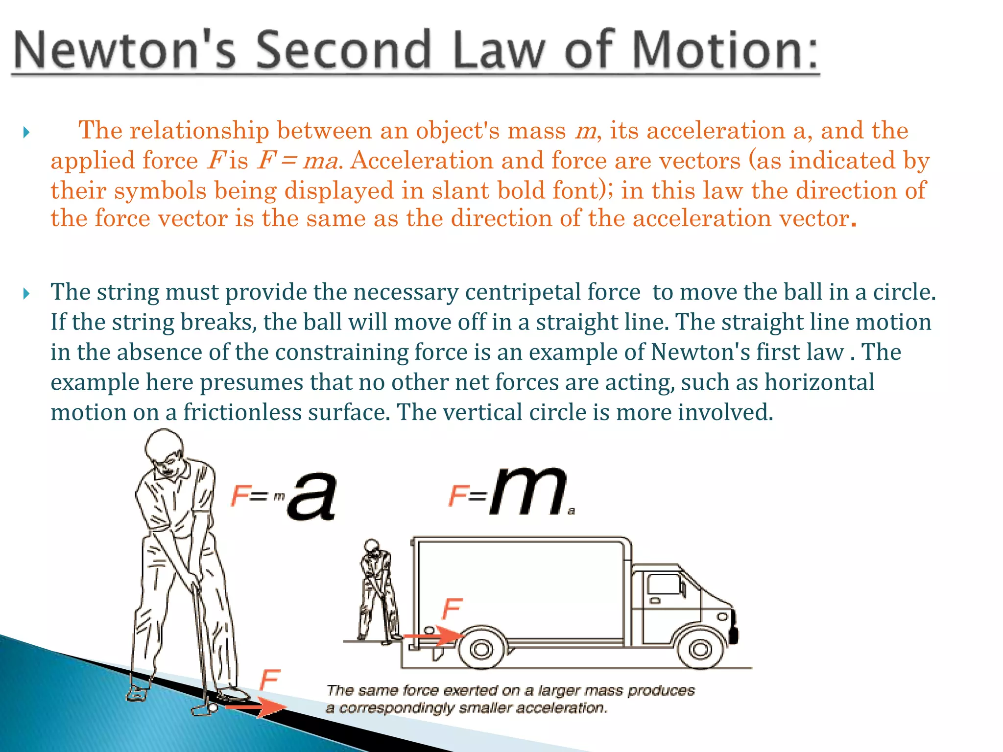 3 newton law of motion-Laws of Newtonian mechanics | PPTX