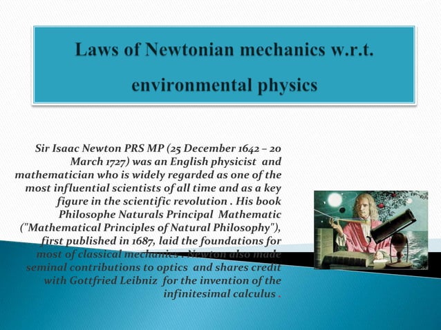 3 newton law of motion-Laws of Newtonian mechanics | PPTX | Physics ...