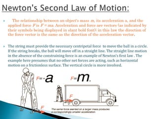 3 newton law of motion-Laws of Newtonian mechanics | PPTX