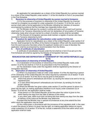 Laws of Tanzania - Tanzania-Citizenship-Regulations-CAP-357.pdf