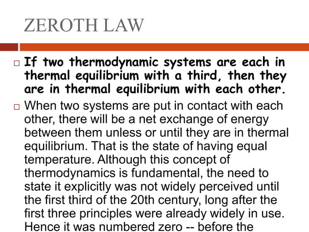 Laws Of Thermodynamics | PPTX