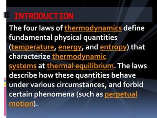 Laws of thermodynamics | PPTX