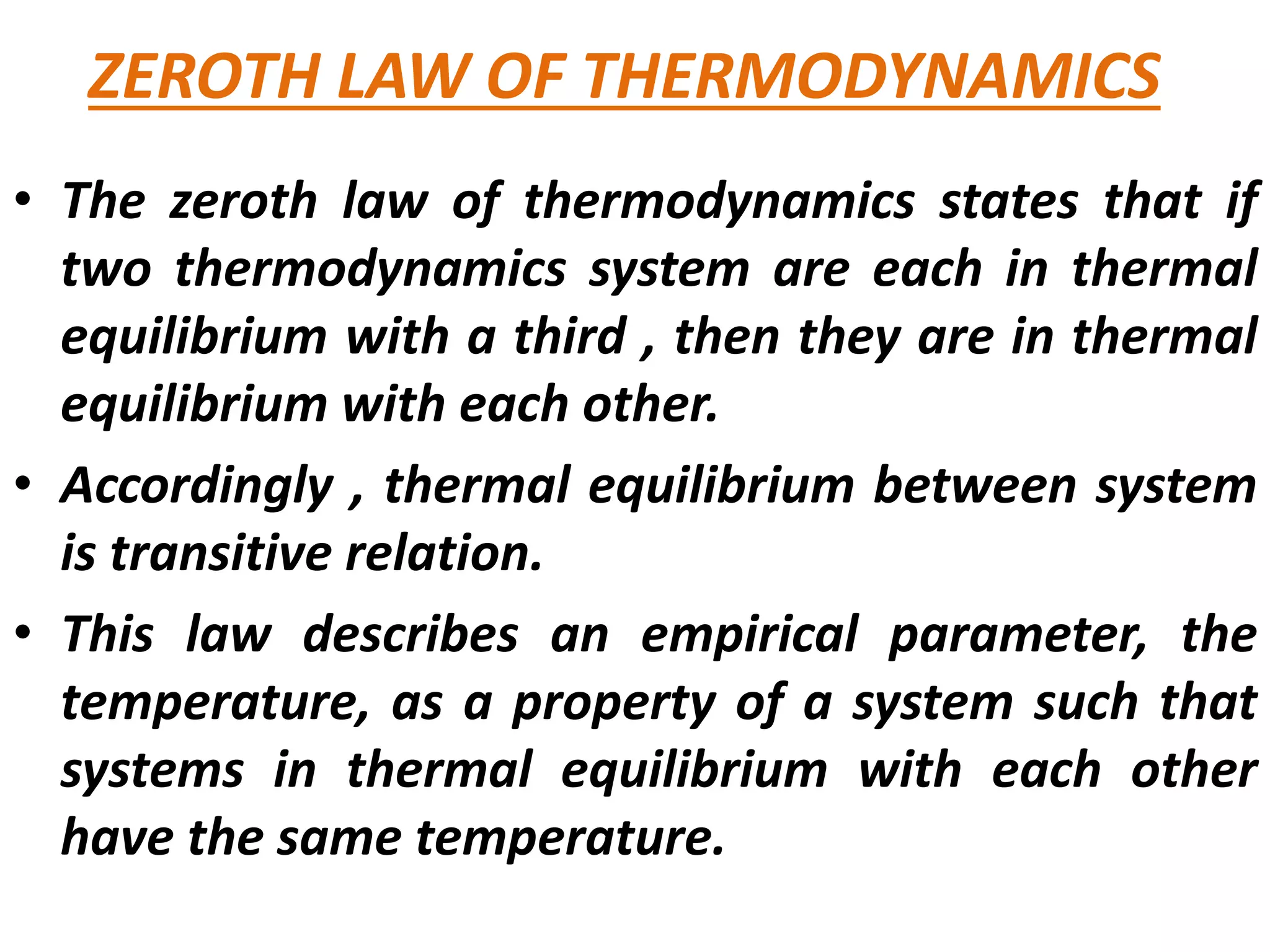 Laws of thermodynamics | PPTX