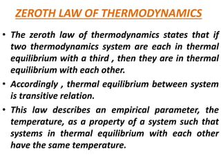 Laws of thermodynamics | PPTX