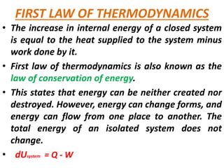 Laws of thermodynamics | PPTX