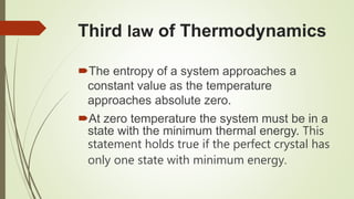 Law's of thermodynamics | PPTX