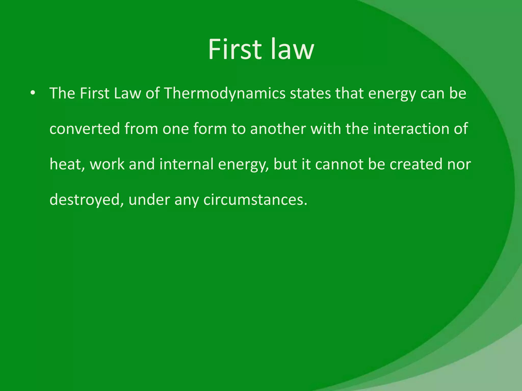 Laws of thermodynamics and their significance | PPTX
