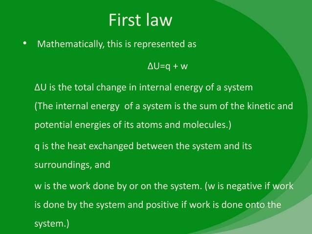Laws of thermodynamics and their significance | PPTX | Physics | Science