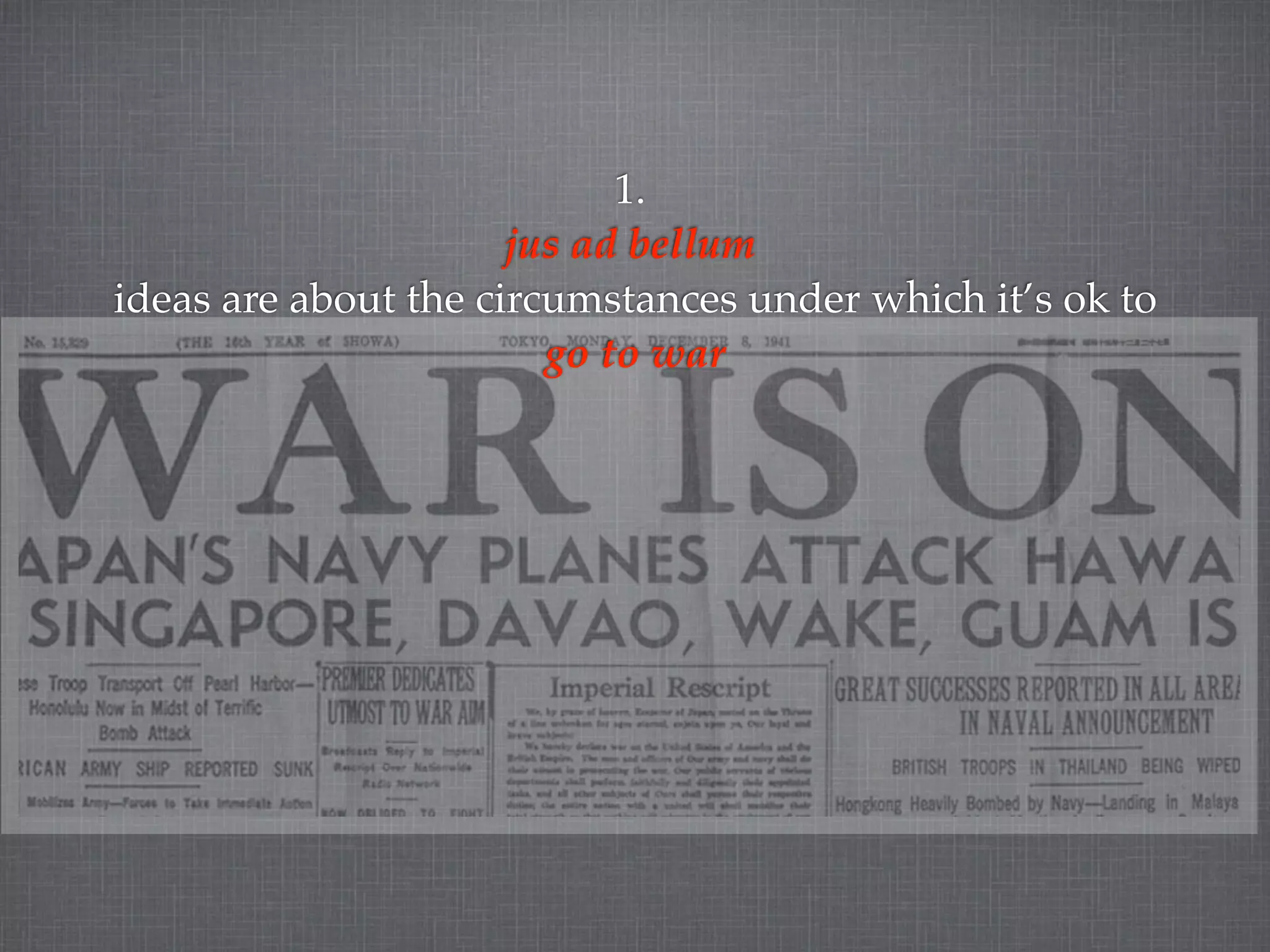 Laws of war intro slideshow | KEY