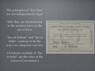 Laws of war intro slideshow | KEY