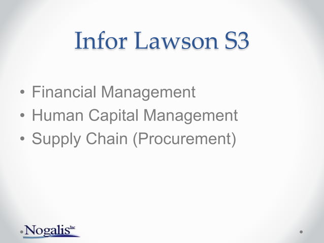Lawson for Total Beginners | PPTX | Computer Software and Applications ...