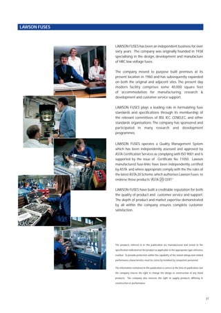 Lawson - Low Voltage Fuse Links | PDF