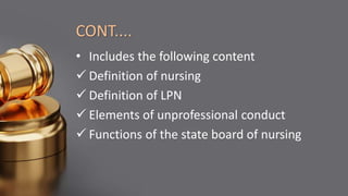 Laws related to nursing .pptx