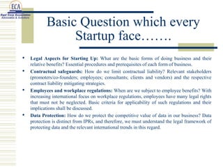 Law & startups in india | PPT
