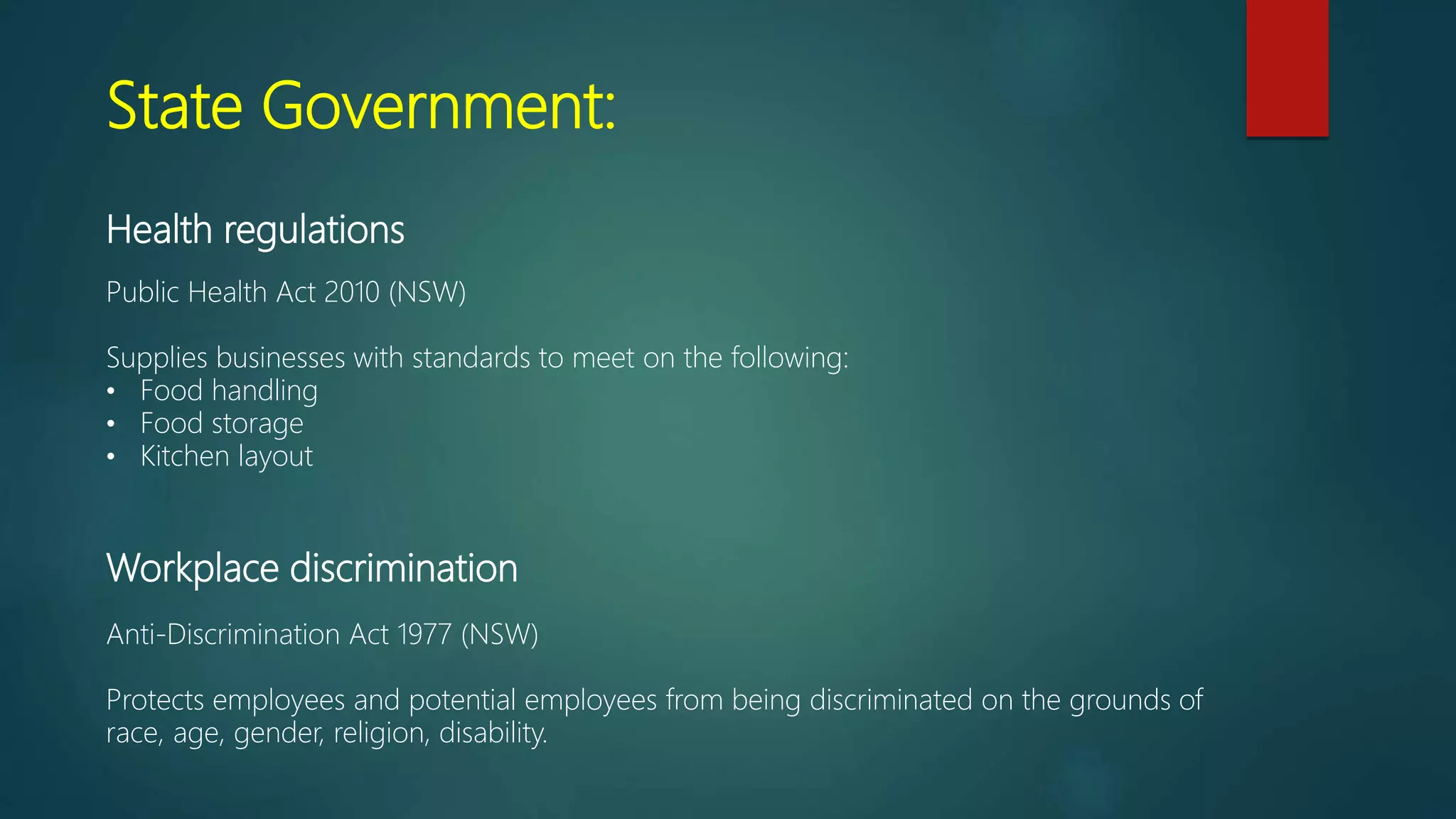 Laws that impact small business | PPTX