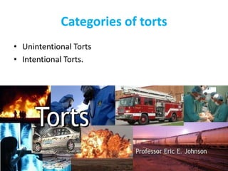 Legal System: Type of law, Torts and Liabilities | PPTX