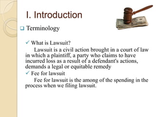 Lawsuit presentation | PPTX