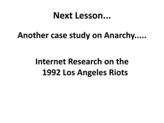 Law versus anarchy | PPT