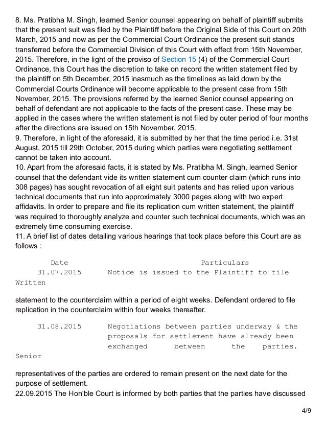 Lawweb.in whether court can condone delay in filing written statement… Lawweb.in whether court can condone delay in filing written statement…