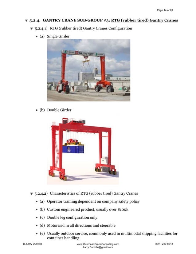 Crane Knowledge for Lawyers Outlines: Crane Identification | PDF