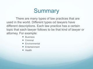 Lawyer professional power point | PPTX