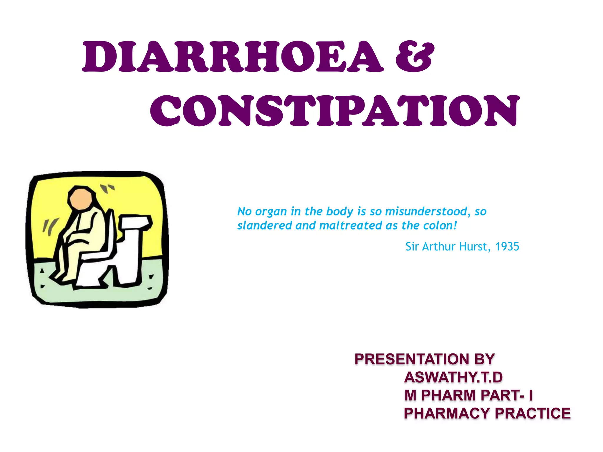 Laxative and antidiarrheal agents | PPT