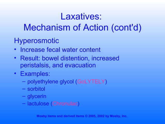 Laxatives | PPT | Digestive Disorders | Diseases and Conditions