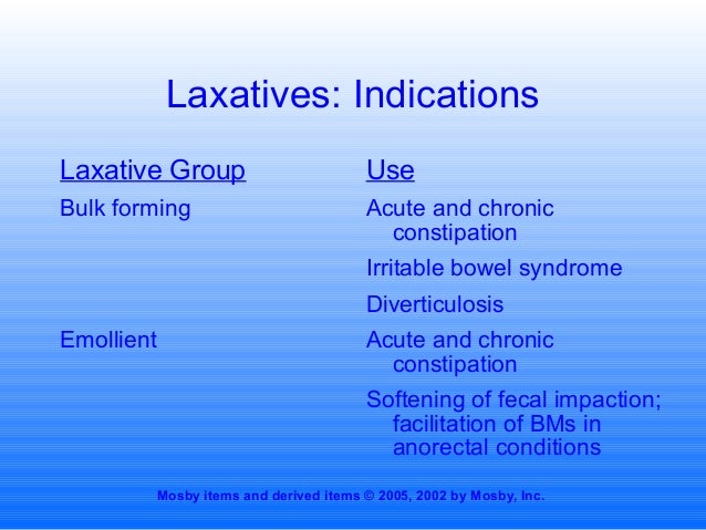 Laxatives