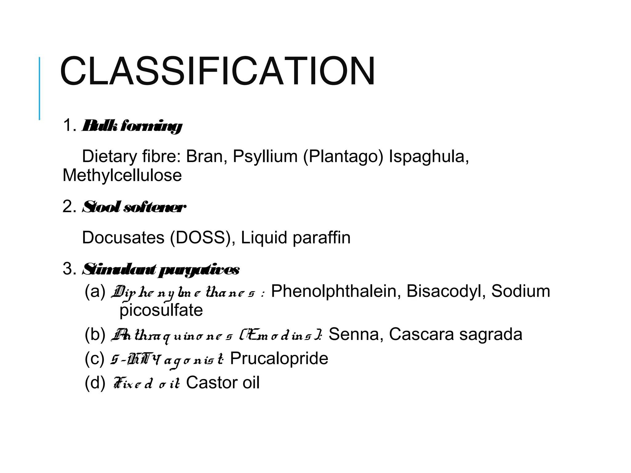 Laxatives and Purgatives | PPT