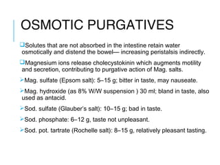 Laxatives and Purgatives | PPT